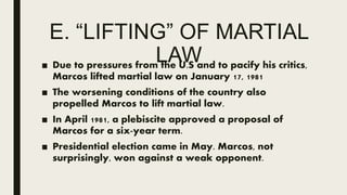 Crisis and National Breakdown: Martial Law | PPTX