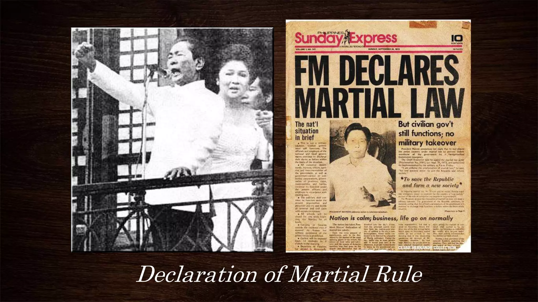 Martial Law in the Philippines | PPTX