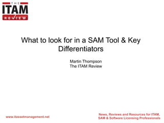 ITAM Tools Day, November 2015 - ITAM Review | PPT
