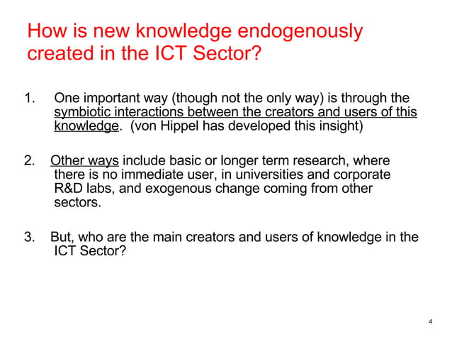 Innovation in the new ICT ecosystem | PPT