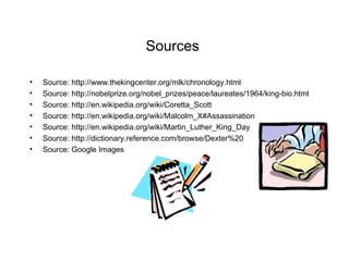 Martin Luther King Jr, Research -2008- PPP | PPT