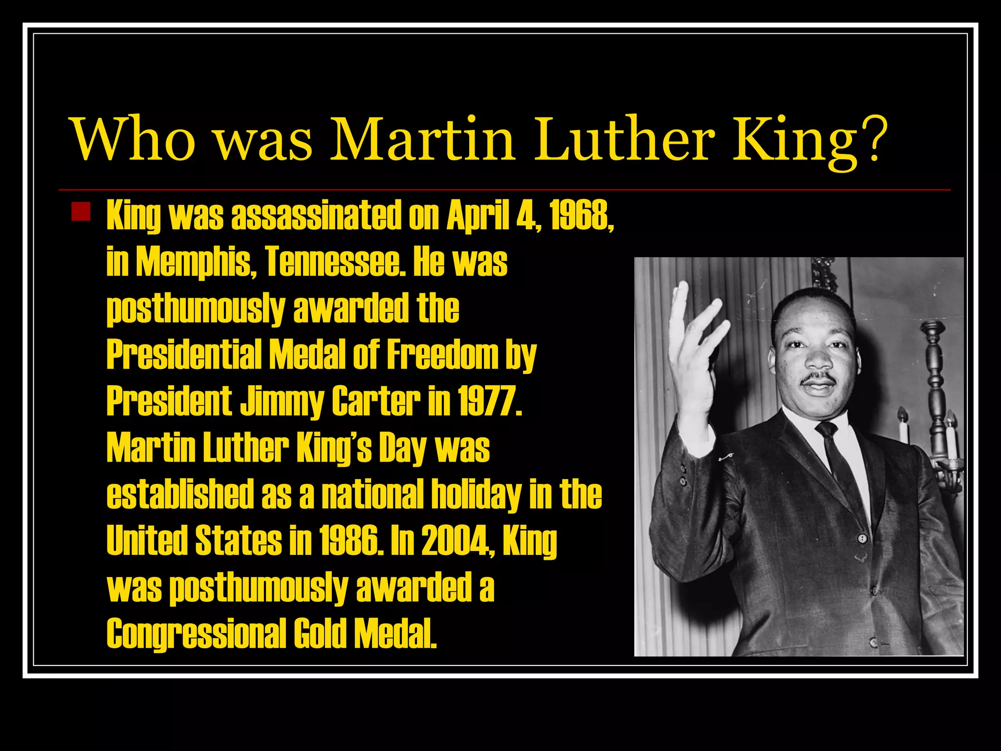Martin Luther King’s Day | PPT