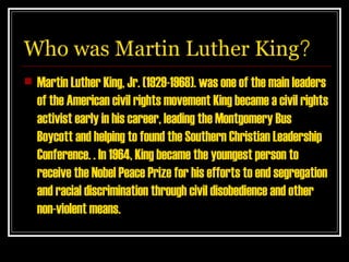 Martin Luther King’s Day | PPT
