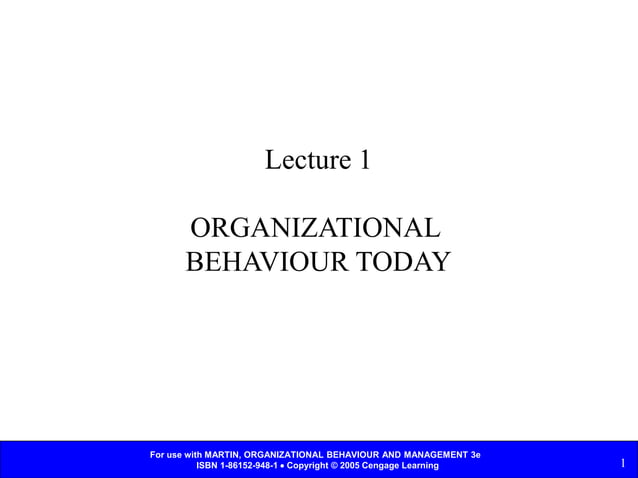 Organizational behavior: modern organization | PPT