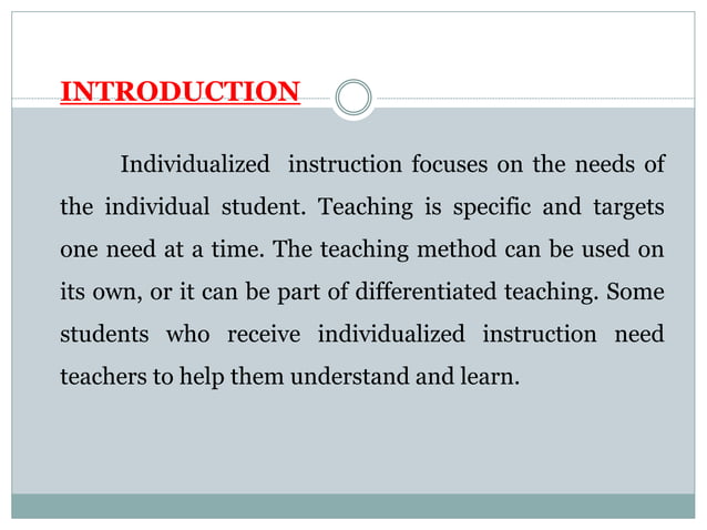 Martina joseph individualised instruction | PPT