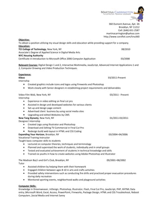 Martina Resumes11 | PDF