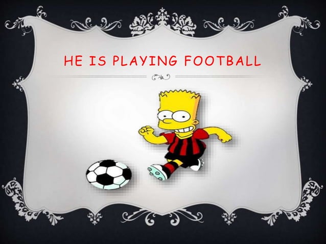 Present continuous: What is Bart doing? | PPTX