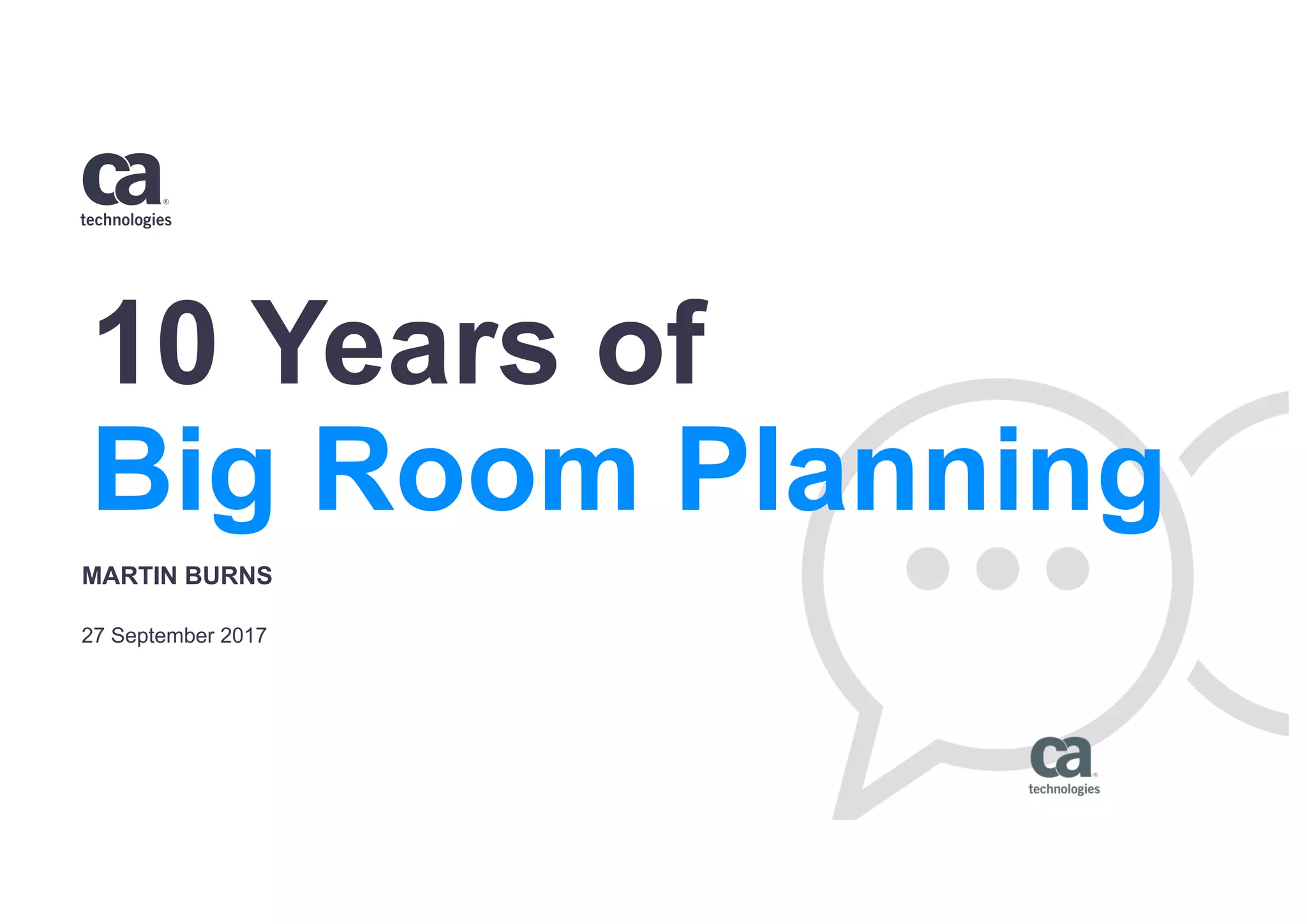 10 Years of Big Room Planning | PDF