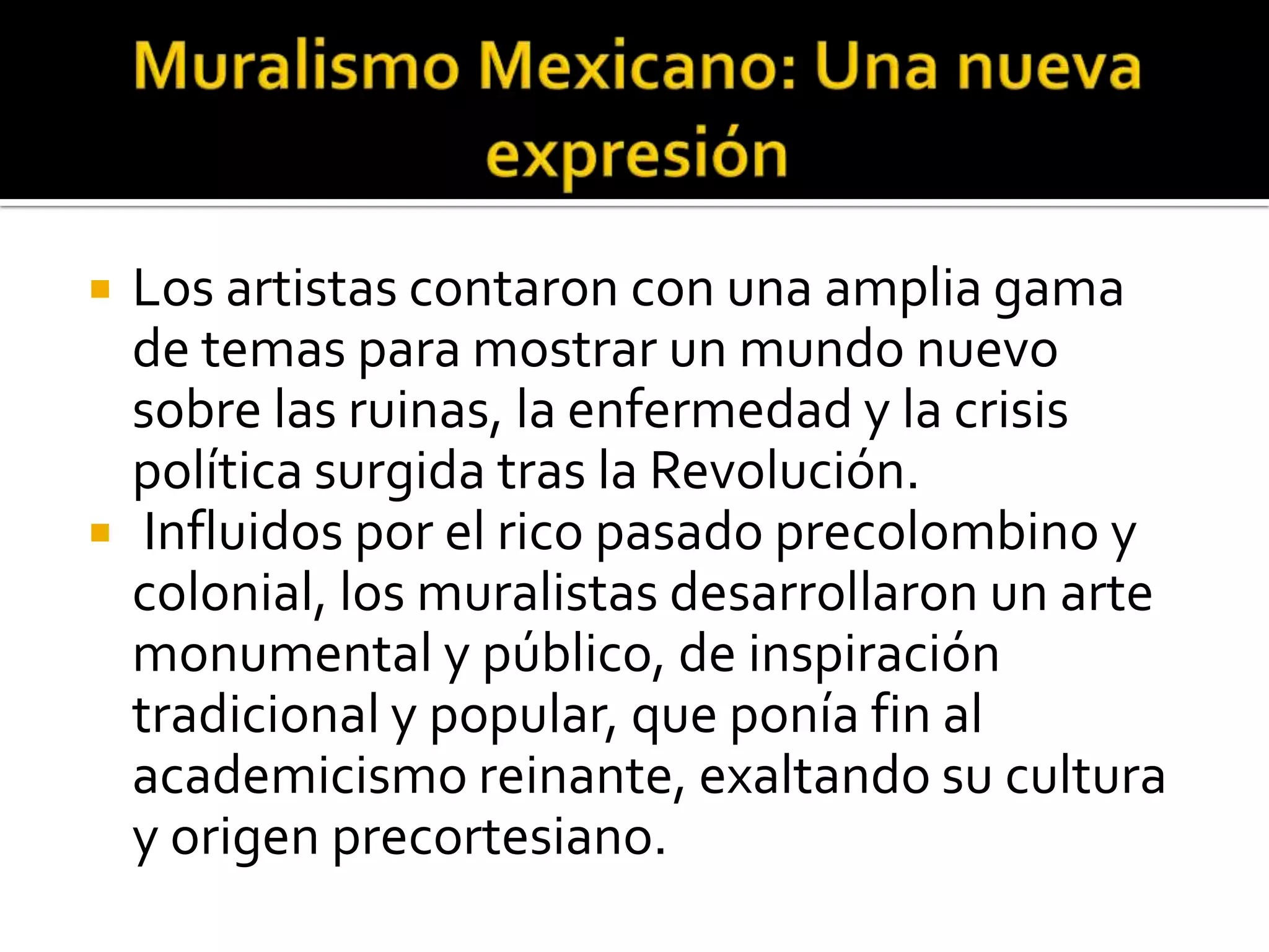 Muralismo mexicano | PPT | Descarga Gratuita