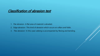 Martindle Abrasion Test | PPTX