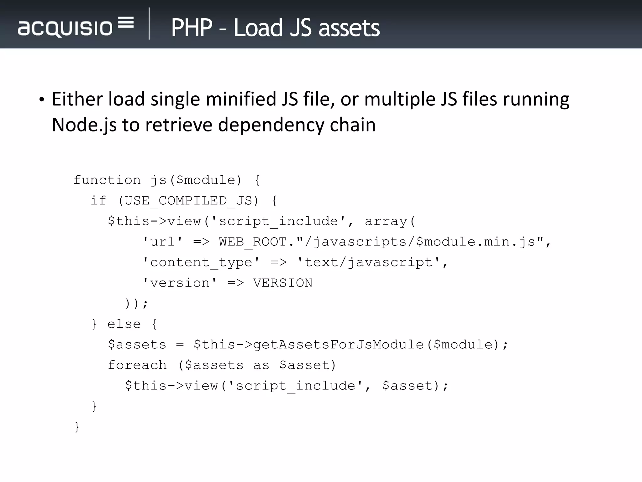 Building assets on the fly with Node.js