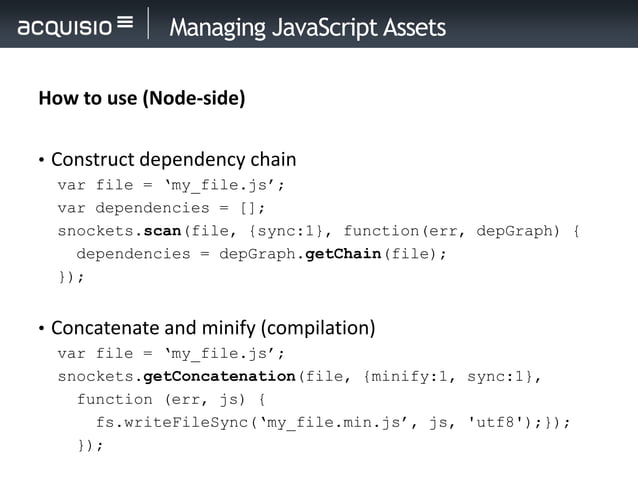 Building assets on the fly with Node.js