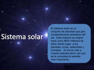 Sistema solar | PPTX