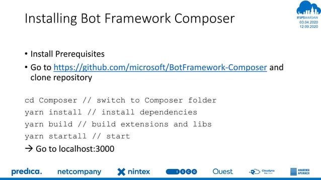 [PU&D] - Create your personal Assistant with Microsoft Bot Framework Composer | PPT