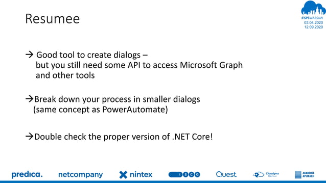 [PU&D] - Create your personal Assistant with Microsoft Bot Framework Composer | PPT