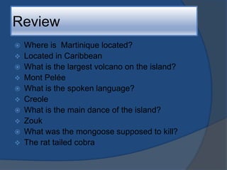 Martinique period 1 | PPT