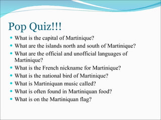 La Martinique | PPT