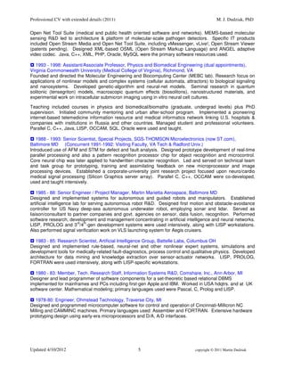 Martinjdudziak General Science Math Cv July2011 | PDF