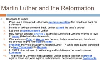 Martin luther and the reformation | PPTX