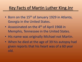 Martin luther king | PPTX