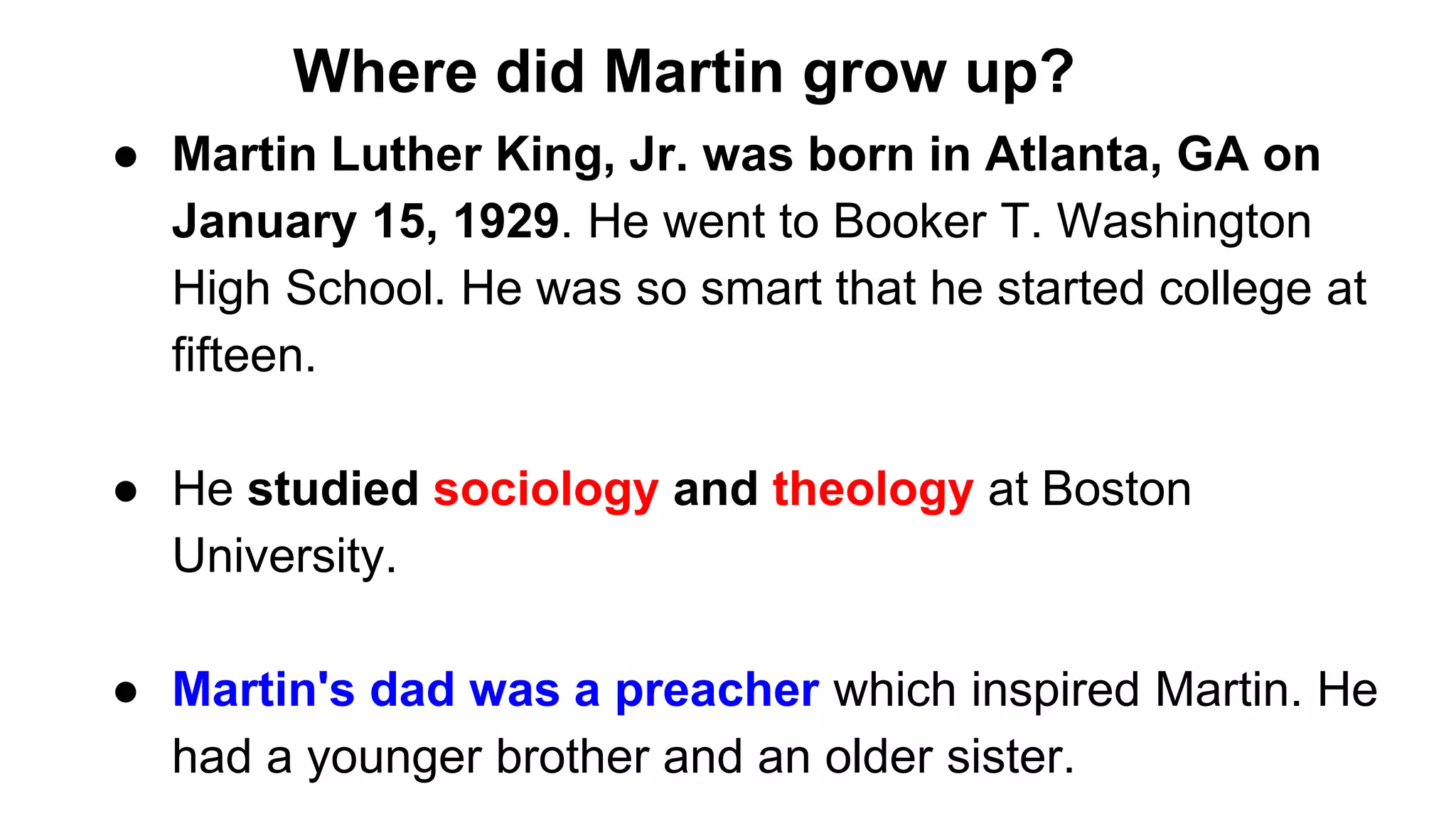 Martin luther king | PPTX
