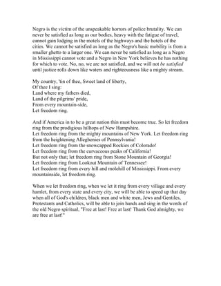 Martin luther king. i have a dream | PDF