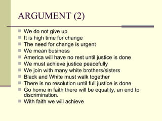 Martin Luther King Analysis | PPT