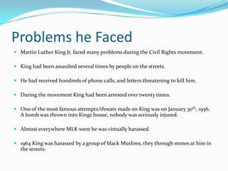 Martin Luther King Jr | PPTX | Personal Celebrations & Life Events