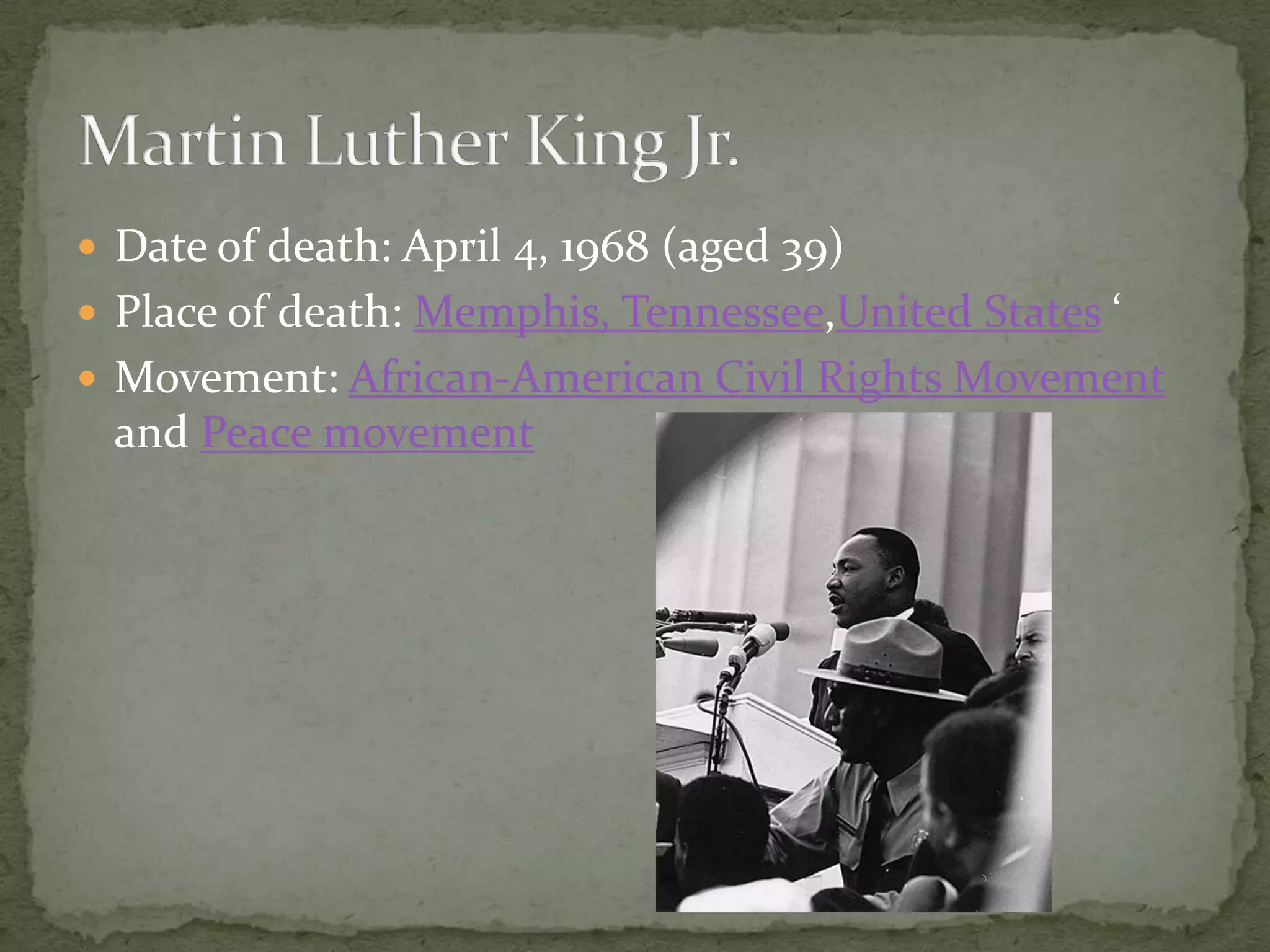 Martin Luther King Jr | PPTX