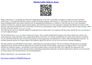 Martin Luther King Jr | PPT