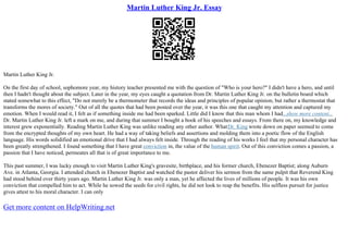 Martin Luther King Jr | PPT