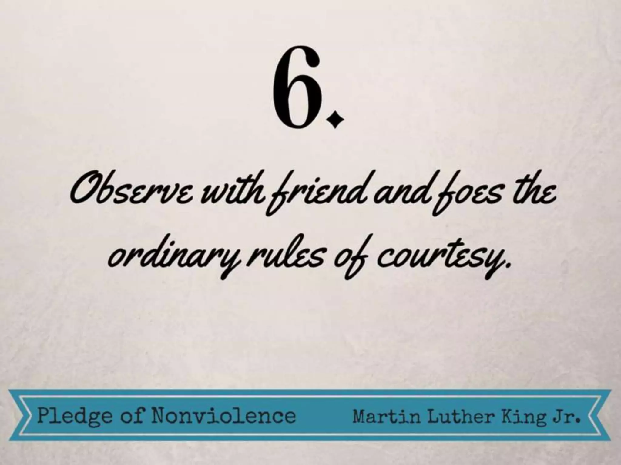 Martin Luther King Jr. - Pledge of Nonviolence | PPTX