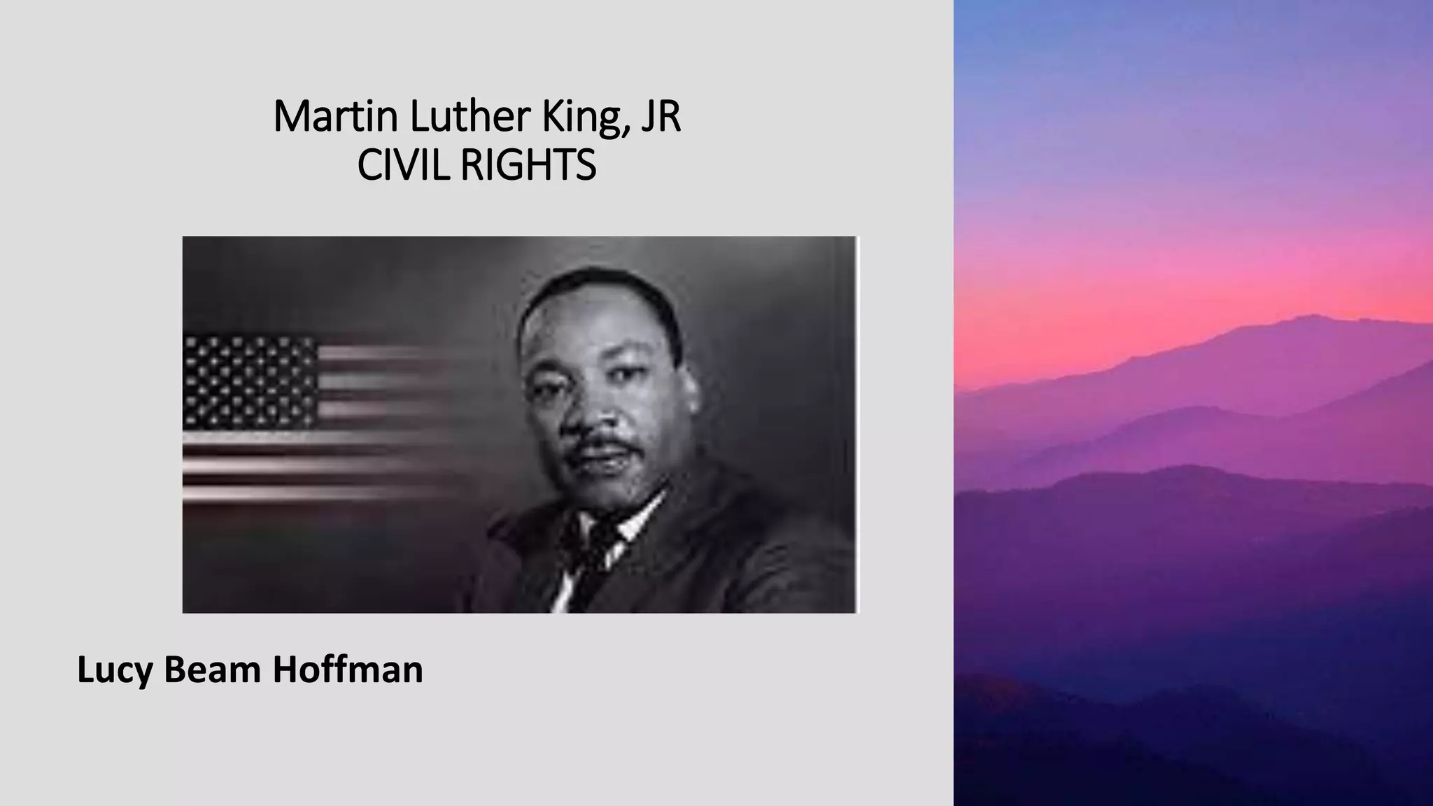 Martin Luther King, JR Power Point.pptx | Christianity | Religion ...