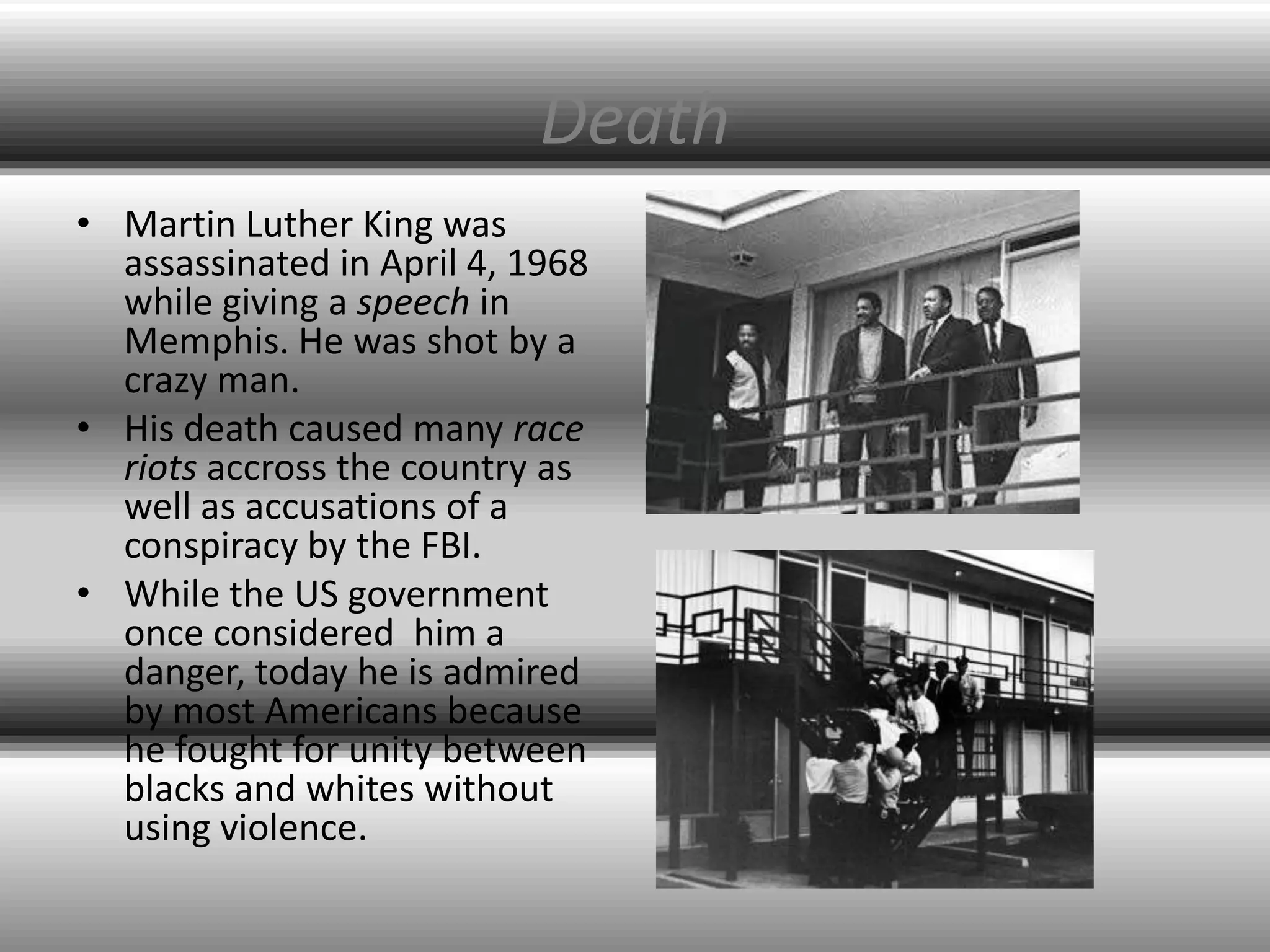 Martin luther king jr presentation | PPSX