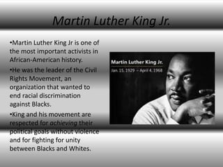 Martin luther king jr presentation | PPSX