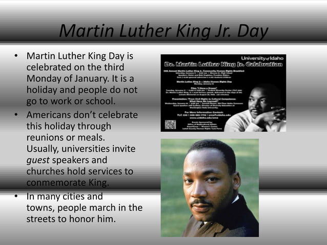 Martin luther king jr presentation | PPSX | National & Civic Holidays ...
