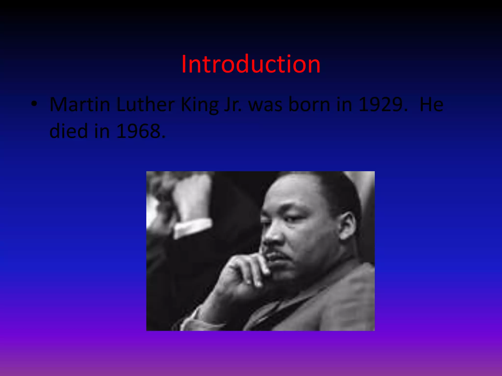 Martin Luther King Jr Slide Show | PPTX
