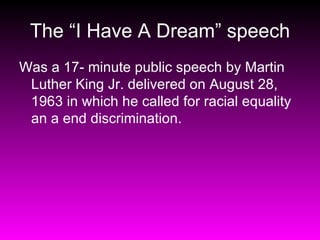 Martin luther king project | PPT