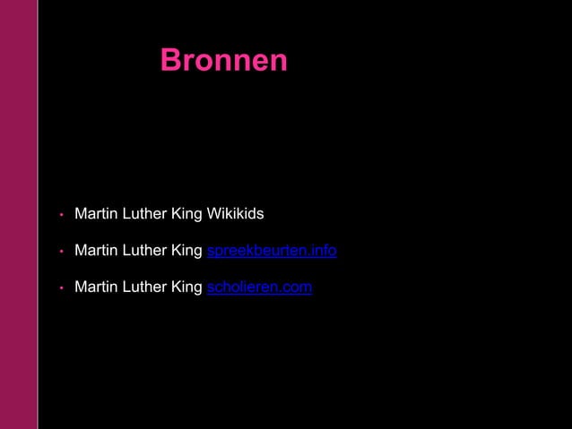 Martin luther king spreekbeurt Laura Kuipers groep 8a holthuizen | PPTX