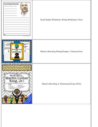 Martin Luther King Writing Paper | PDF