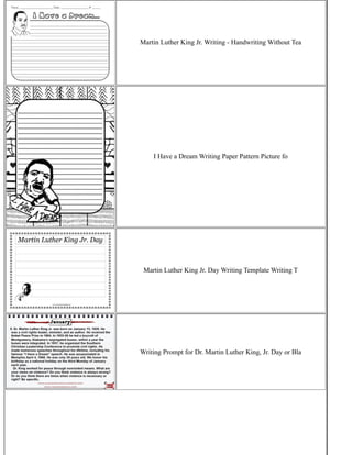 Martin Luther King Writing Paper | PDF