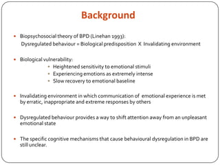 EABCT Geneve - Rumination and Behaviour Dysregulation in BPD | PPTX