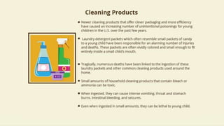 Unintentional Poisoning is a Major Concern for Young Children | PPTX