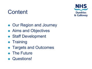 Knowledge for all at NHS Dumfries and Galloway | PPT