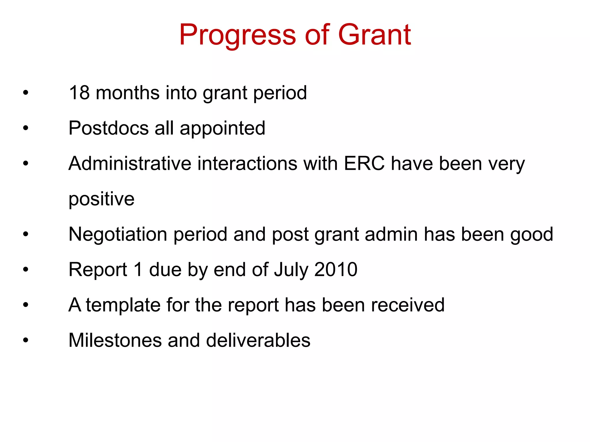 ERC Project - Martin Schroder | PPT