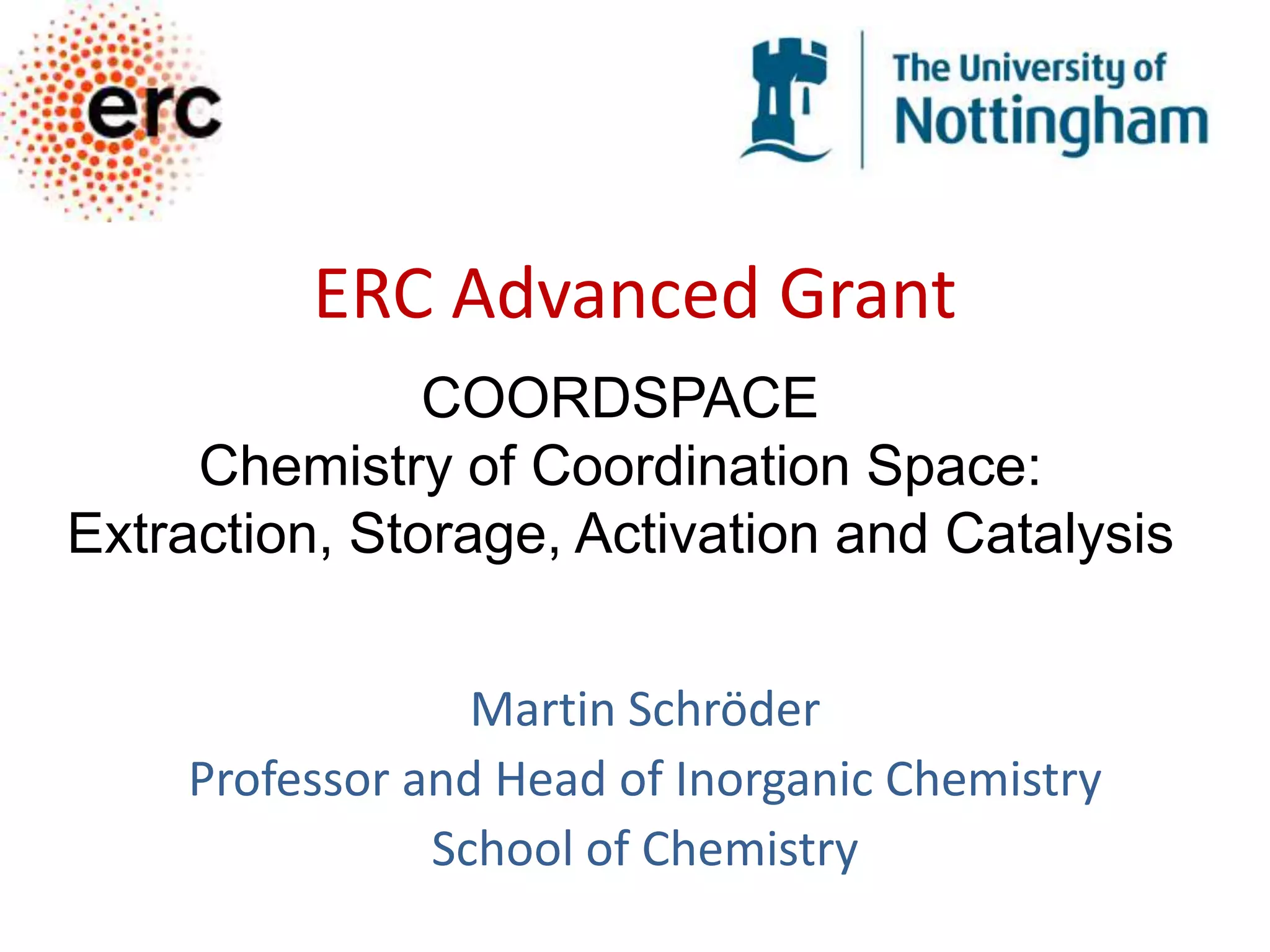 ERC Project - Martin Schroder | PPT
