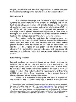 Assessing the Research on Human Dimensions of Global Environmental ...