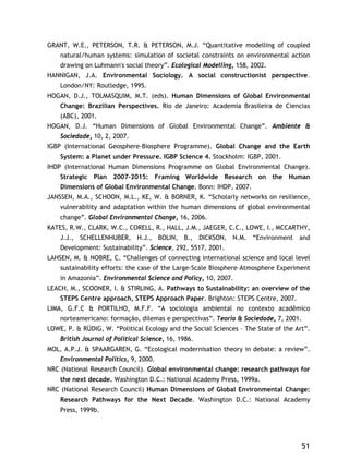 Assessing the Research on Human Dimensions of Global Environmental ...