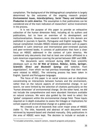 Assessing the Research on Human Dimensions of Global Environmental ...