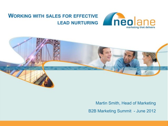 Working with sales for effective lead nurturing - Neolane | PPTX